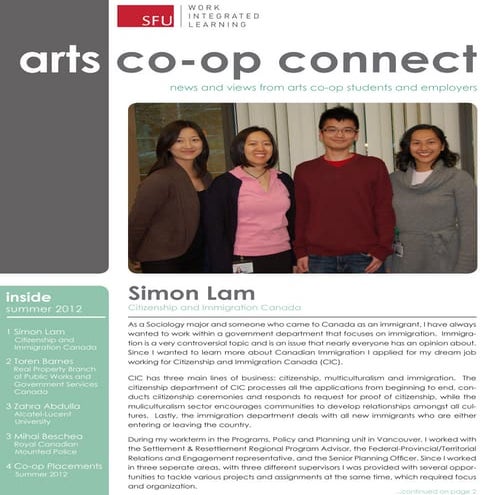 ARTS CO-OP CONNECT FINAL VERSION | PDF | Business | Business and Finance