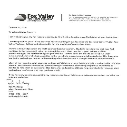 Reference Letter | PDF