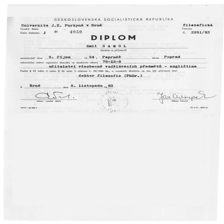 Diplom Brno CZ 01 | PDF