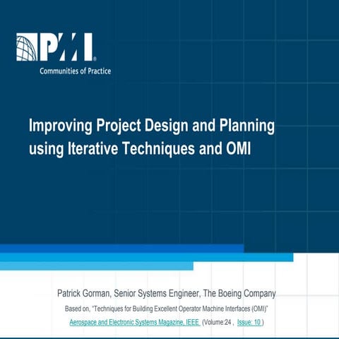 project design using OMI | PPTX