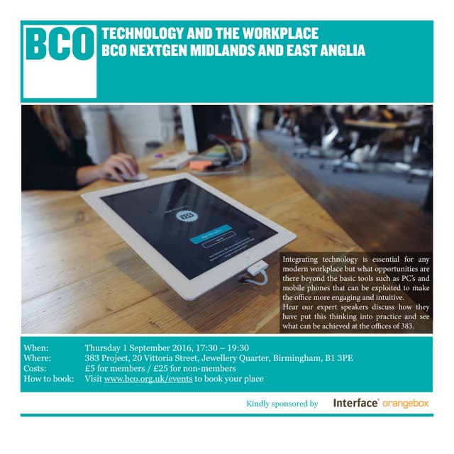 BCO Tech and Workplace Flyer | PDF
