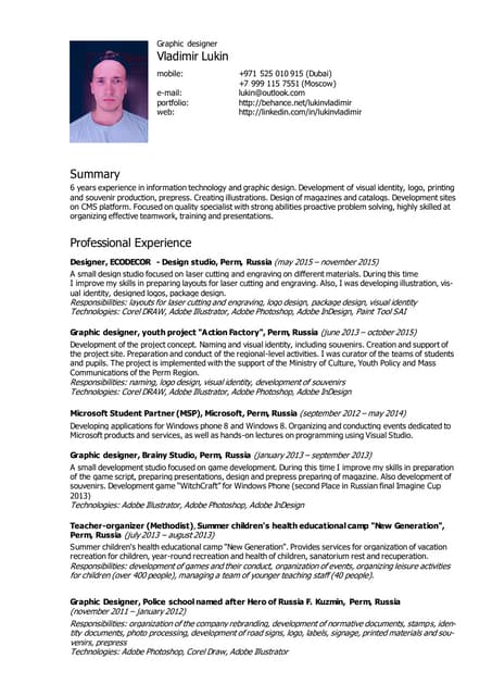 Vladimir Lukin, Msp at Microsoft