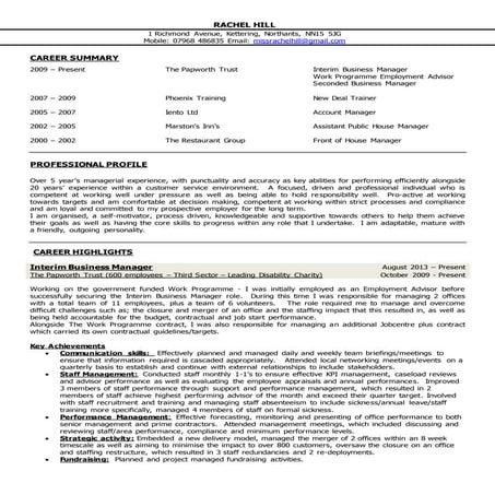 Rachel Hill CV Jan 2015 | PDF