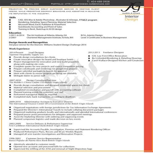 Judith Grant resume | PDF