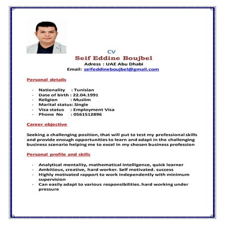cv seif | DOCX