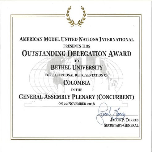 Model UN Award | PPT