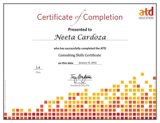 ATD Consulting Skills Certificate | PPT