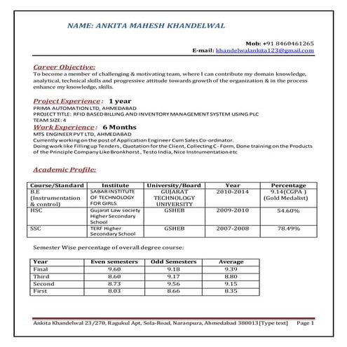 ankita cv final (2) | DOCX