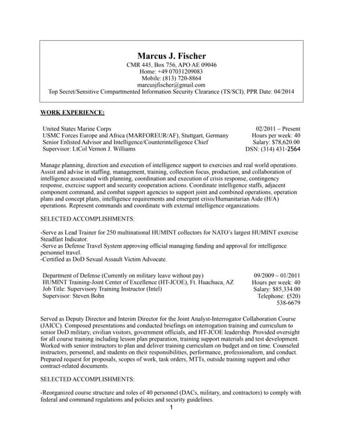 Mark Owens JPMorgan Chase Resume | PDF