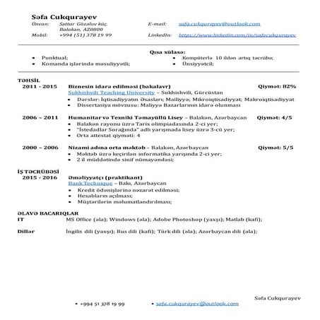 SAFA CV AZ | DOCX