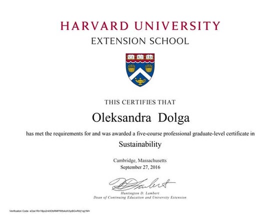 CERTIFICATE OF ACHIEVEMENT FROM HARVARD UNIVERSITY 2016 | PDF