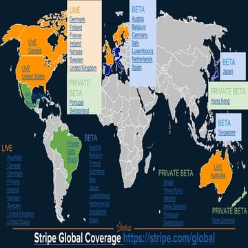 Stripe global coverage...on a map ;) | PPTX