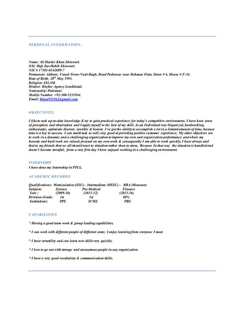 PTCL Letter | PDF