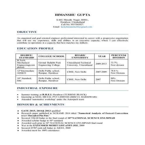 himanshu resume | DOCX