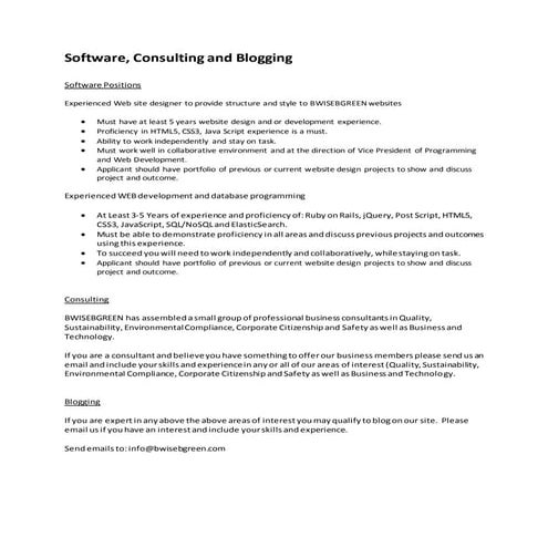 Software, Consulting, Blogging | PDF