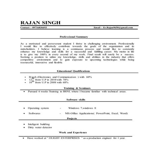rajan new updated cv | DOCX