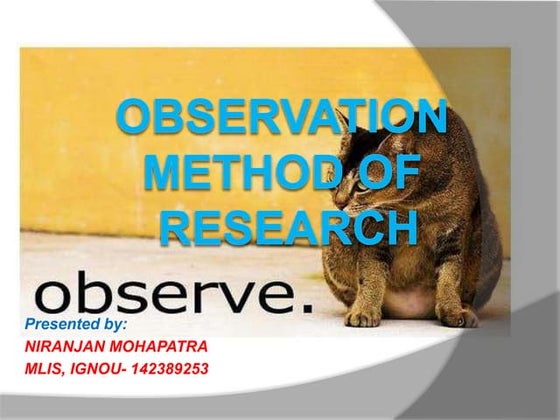 Chapter 1 Observation Skills | PPTX | Science