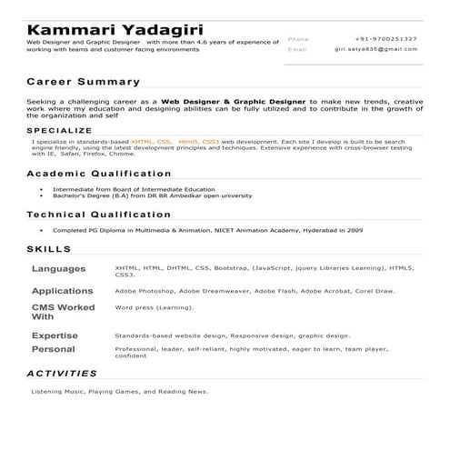 Resume | PDF