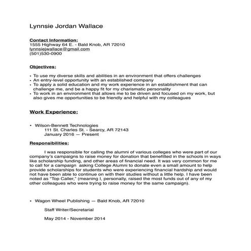 barbara's original resume | DOCX