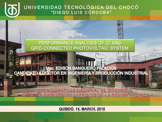 Performance Analysis Grid Connected Photovoltaic Sistem Ppt