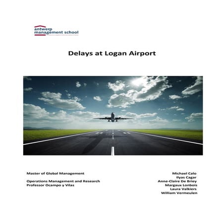 Delays at Logan Airport Case Study | PDF
