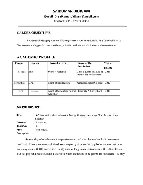 gopi-resume updated | PDF