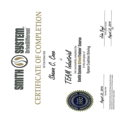 Smith Driving Shawn Cone | PDF