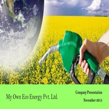 My Eco Energy-Presentation | PDF