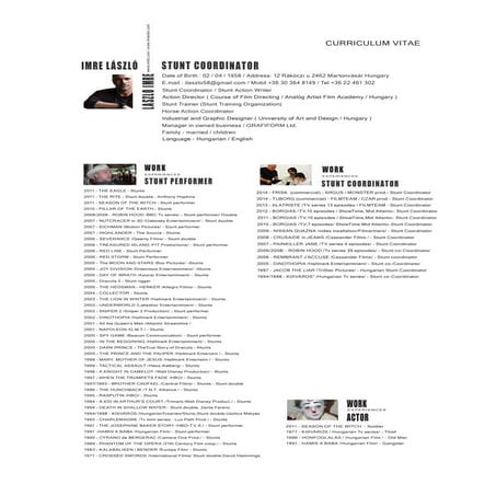 Laszlo CV Print Version | PDF