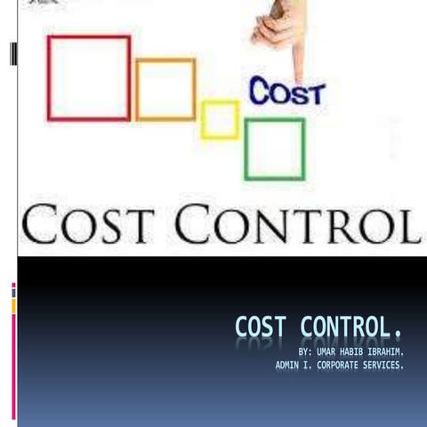 Cost control | PPTX