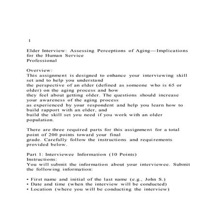 1 Elder Interview Assessing Perceptions of Aging—Implica | DOCX