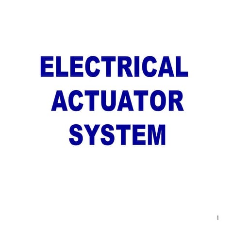 An Overview of Electrical Actuation Mechanisms in Automation | PPT