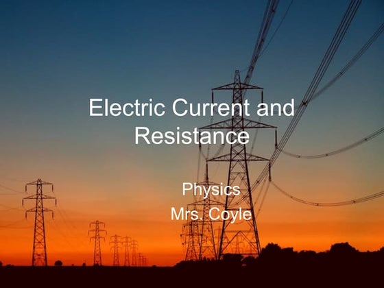 Electric current and circuit | PPTX