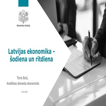 Latvijas ekonomika - šodiena un rītdiena. | PPT