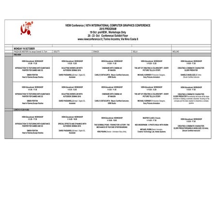 Program view conference_2015 | PPT