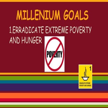 1 eradicate extreme poverty and hunger | PPTX