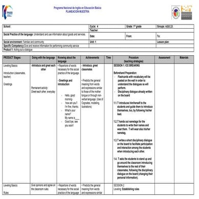 1er grado unidad 1 producto 1 expand planning | PPT