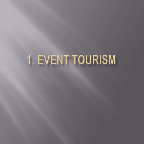 1 event tourism | PPTX