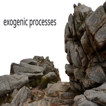 EXOGENIC PROCESSES explain the weathering.pptx