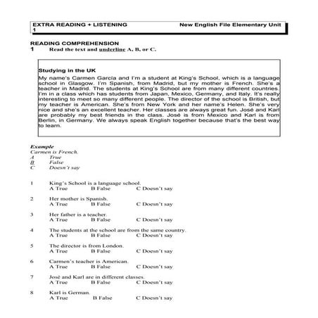 1 extra reading & listening | PDF