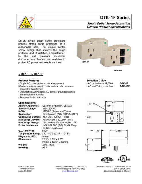 Ditek APKIP Data Sheet | PDF