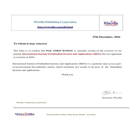 Reviewer Letter - IJESA (1) | PDF
