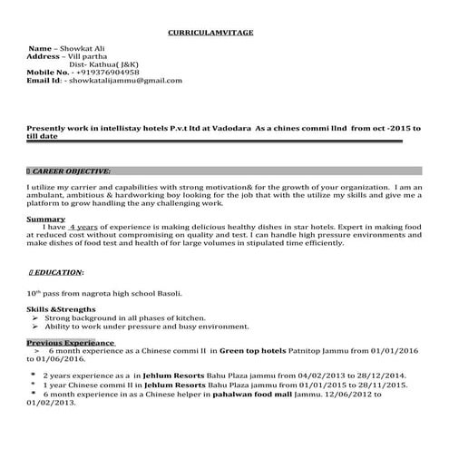 vinod Resume. docx | DOCX