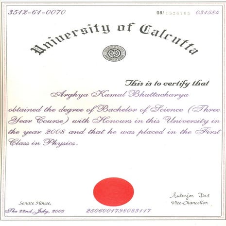 CU Certificate | PDF