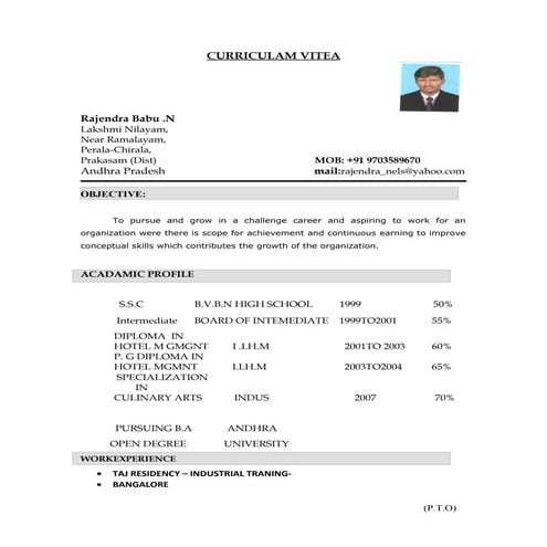 rajendra c.v.doc NEW FORMATED RESUME | DOC