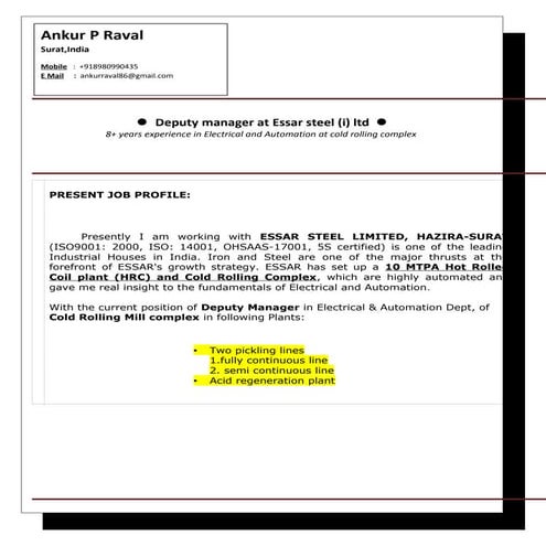 CV_Ankur Raval (2) | DOC