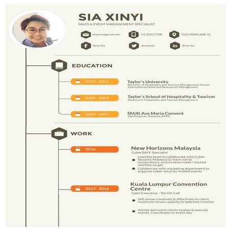 Resume - Xinyi Sia | PDF