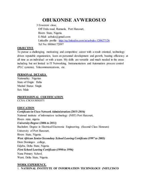 Cv [joe daniels] 2 | PDF