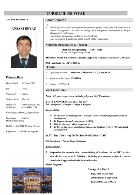 curriculum vitae - sean tutaan | PDF
