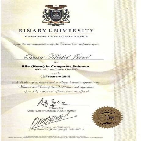 Binary University Degree (BBIT) | PDF